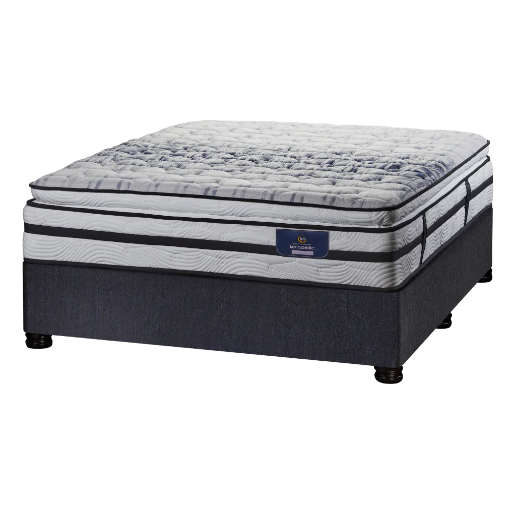 Serta Sertapedic Manhattan Plush Pillow Top Queen Base Set 2