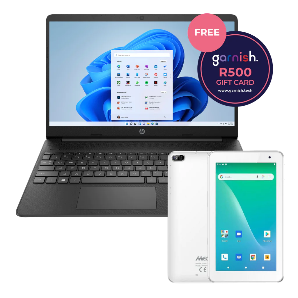 HP Laptop Langkawi + Mecer Xpress Smartlife 7”