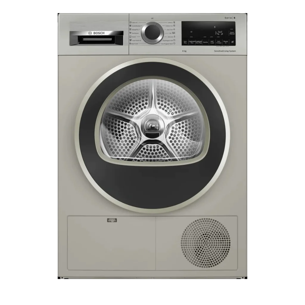 Bosch 8kg Silver Inox Condenser Dryer