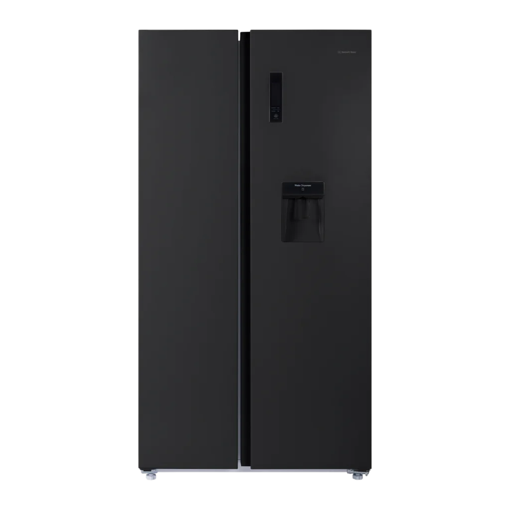 Bennett Read Onyx Metal 622L Side by Side Fridge/Freezer