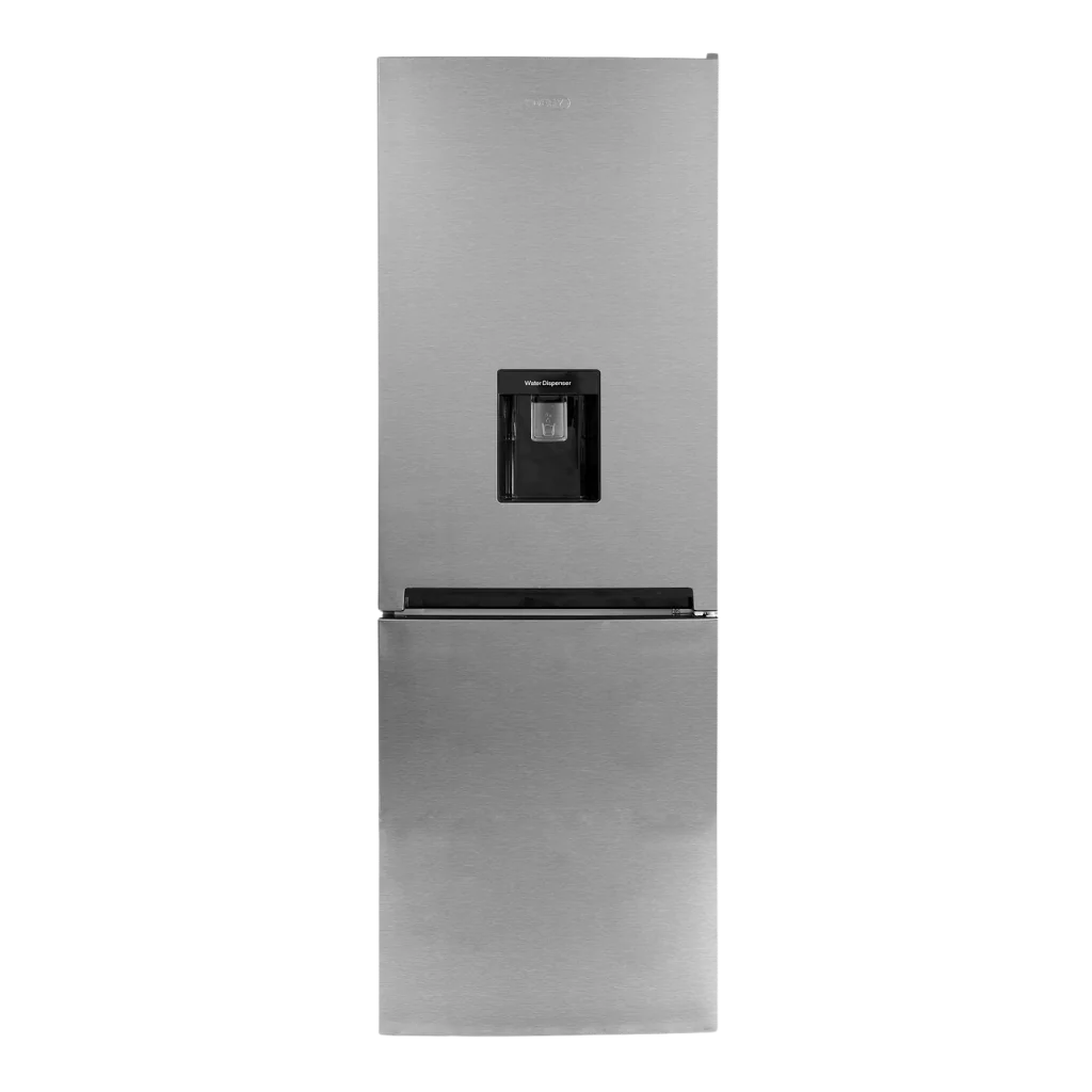 Defy 248L Metallic Combi Fridge/Freezer with Water Dispenser