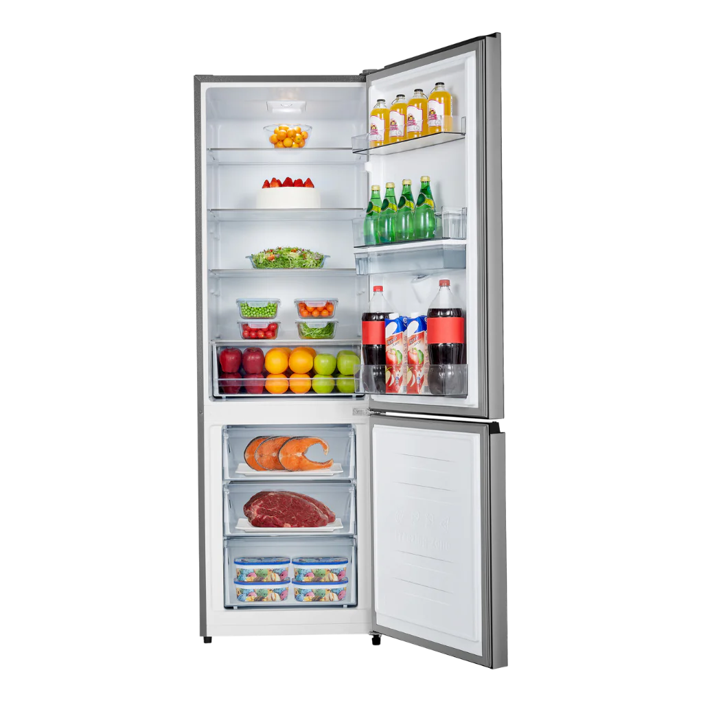 Hisense 347L Titanium Silver Combi Fridge/ Freezer with Water Dispenser ...