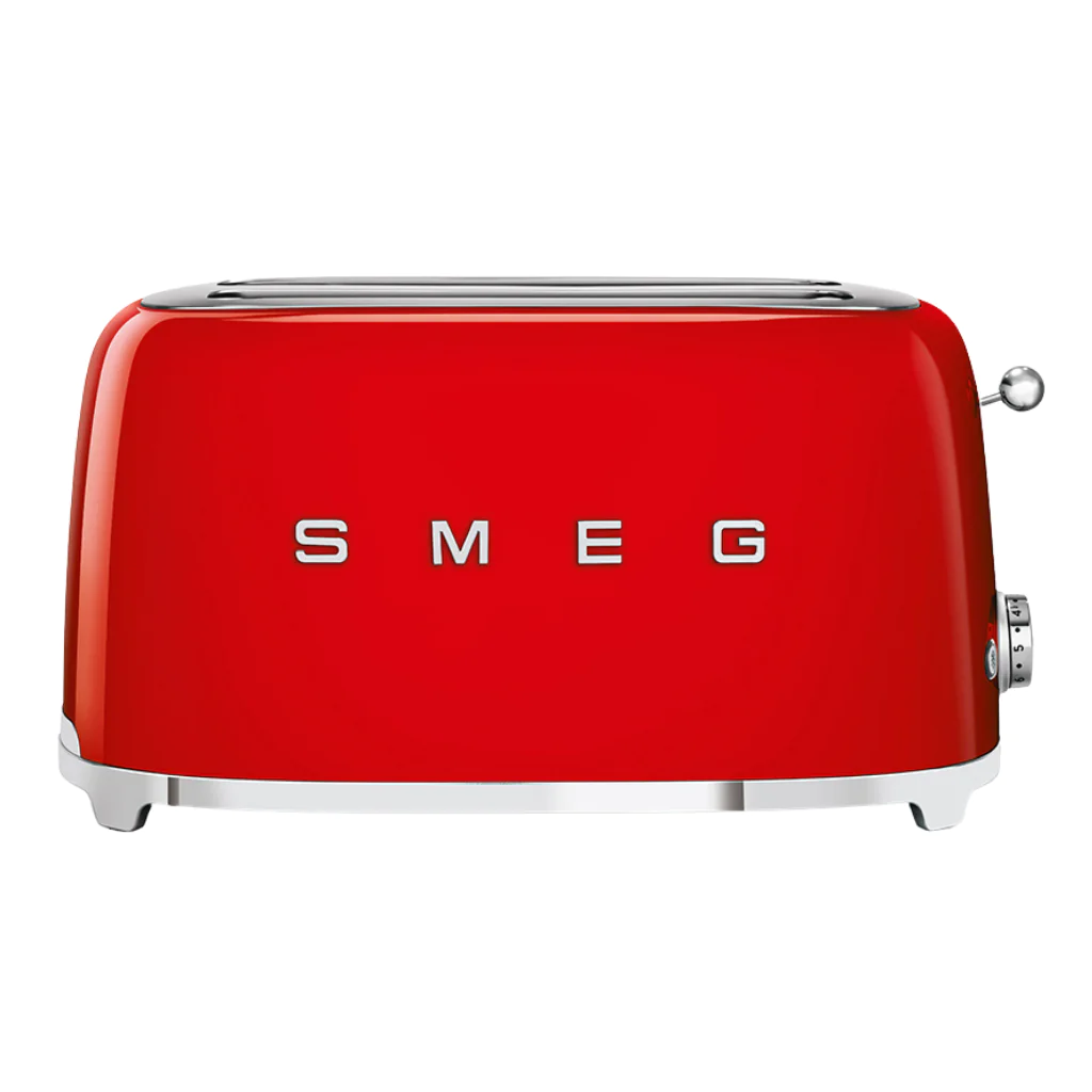 Smeg Red Retro 4 Slice Toaster Main Front v1
