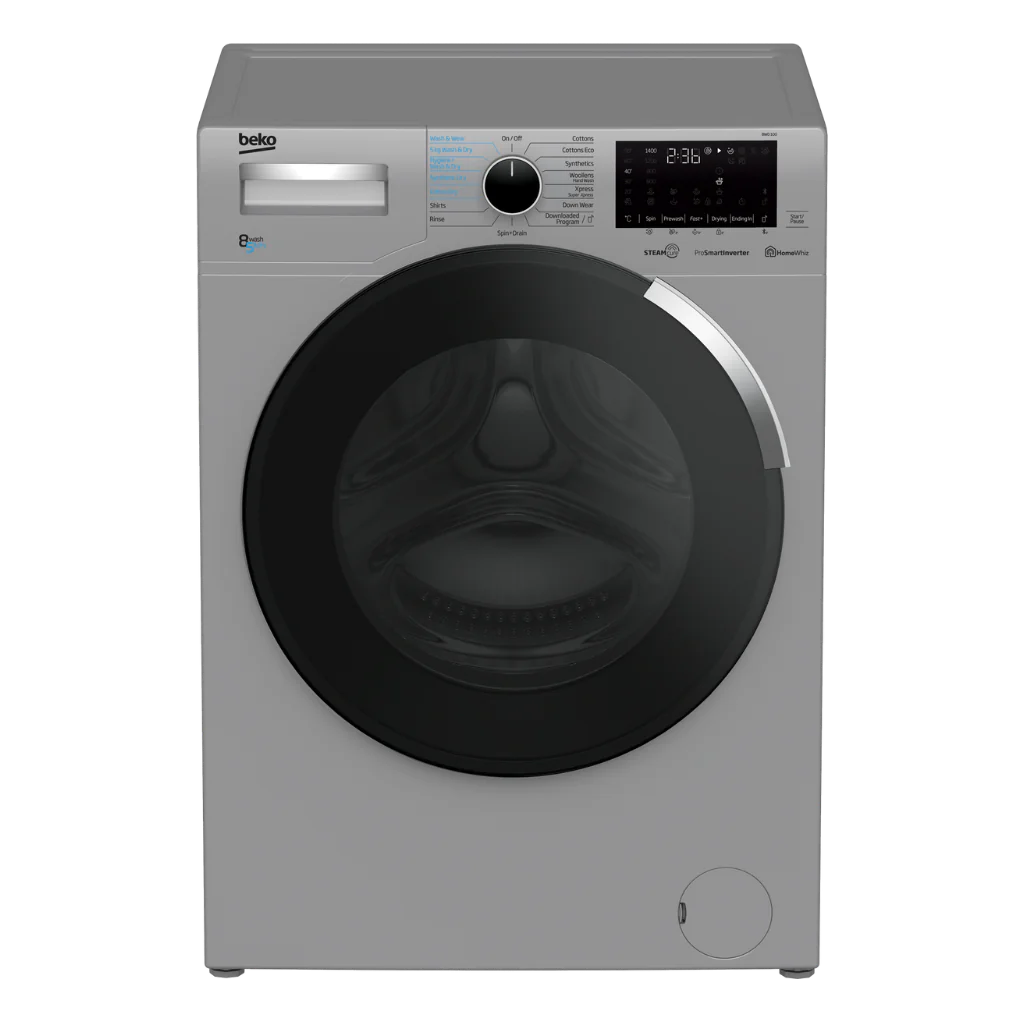Beko 8/5 kg Silver Front Loader Washer/ Dryer