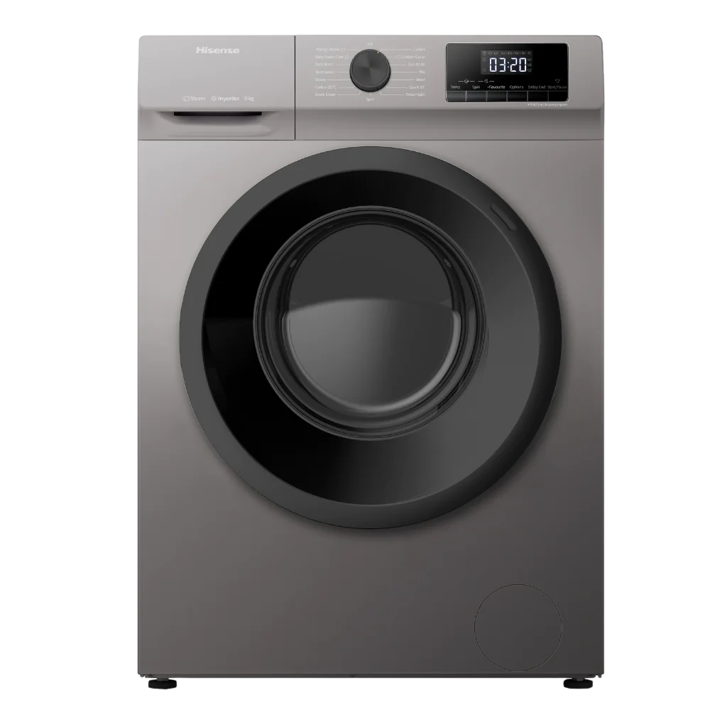 Hisense 9kg Titanium Grey Front Loader Washing Machine