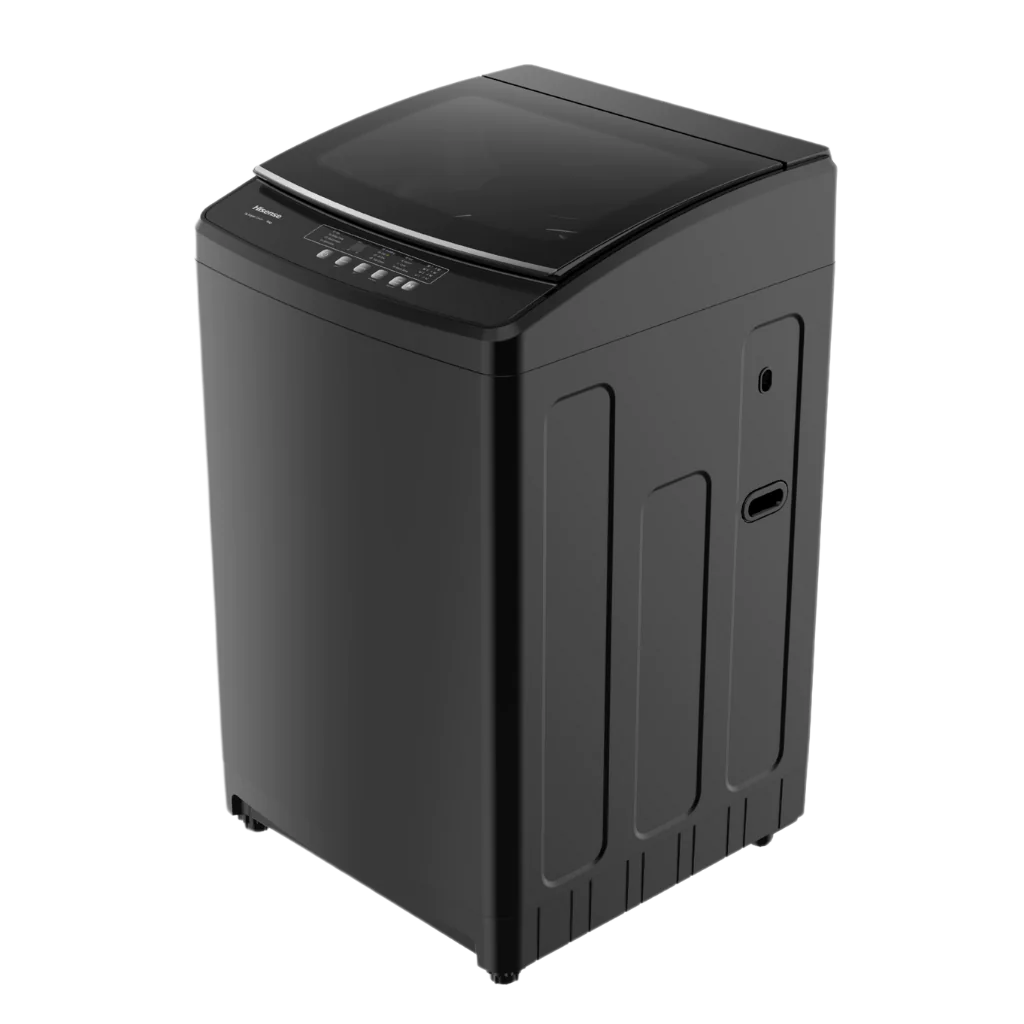 Hisense 16kg Premium Black Top Loader Washing Machine Angle2